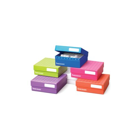 Cryoboxes in cardboard 133X133 Color White Cryobox height 40mm